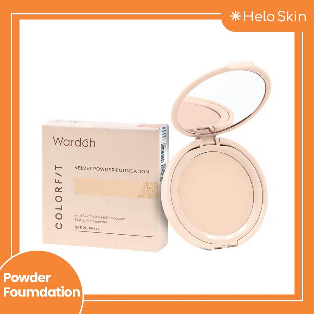 Jual Wardah Colorfit Velvet Powder Foundation 11C | Shopee Indonesia