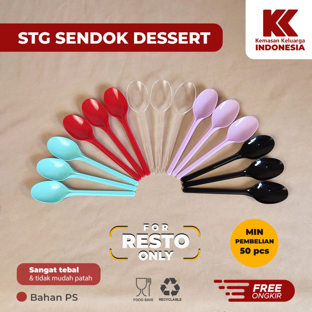 Jual SENDOK PUDING / SENDOK DESSERT / SENDOK ICE / STG SENDOK JELLY ...