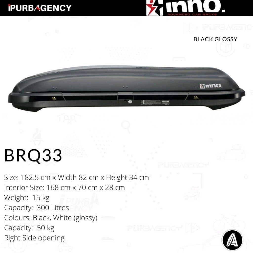 Jual Bagasi Atap Mobil - INNO JAPAN Roof Box BRQ33 | Shopee Indonesia