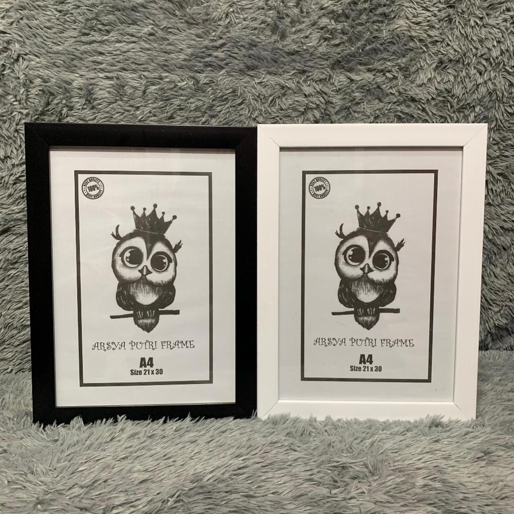 Jual Bingkai foto A4 Putih, frame foto Sertifikat A4 Hitam, figura A4 ...