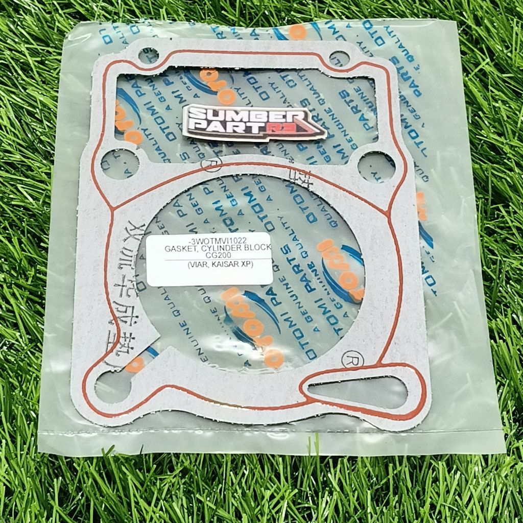 Jual (otomi) gasket cylinder blok bawah viar radiator perpak paking silinder blok - sedia ...