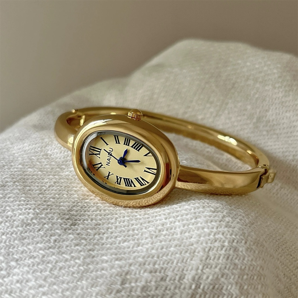 Jual Jam Tangan Wanita Model Gelang Elegant Oval Jam Model Aesthetic ...