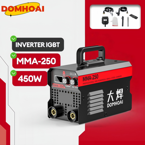 Jual DOMHOAI Mesin Las MMA-250 Adjustable Current 450 watt Mesin Las ...