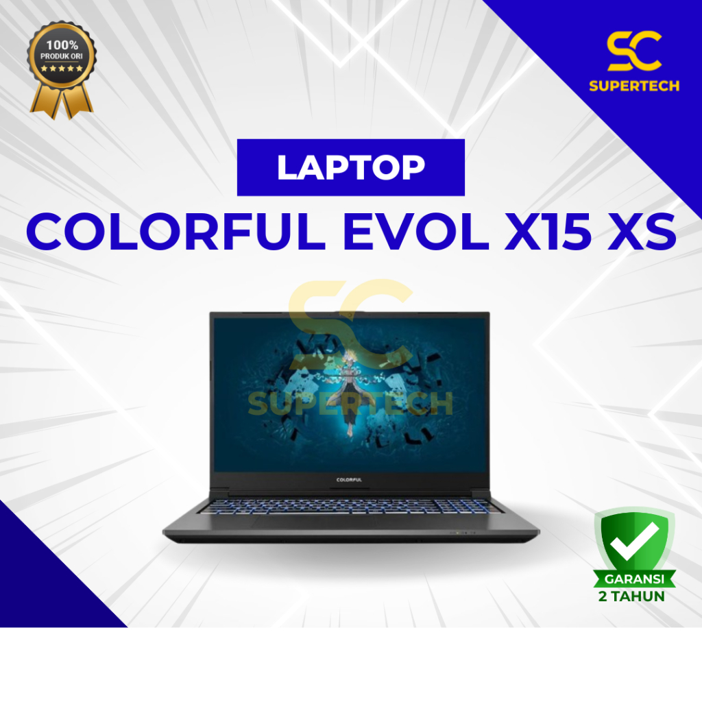 Jual Laptop COLORFUL EVOL X15 XS Intel Core i5-12500H RAM 16GB DDR4 ...