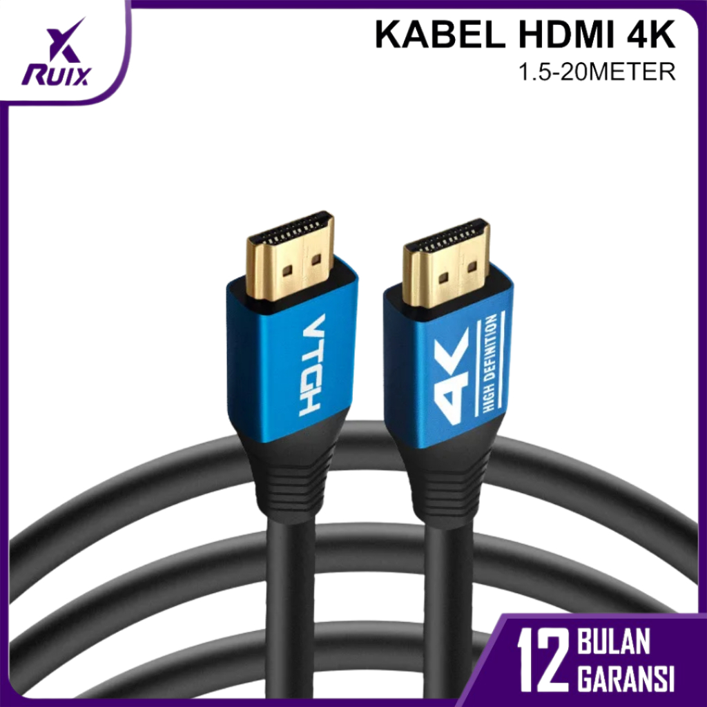 Jual Kabel HDMI High Speed 4K Cable TV Audio Set-Top Box DVD Resolution 8K Premium Konverter ...