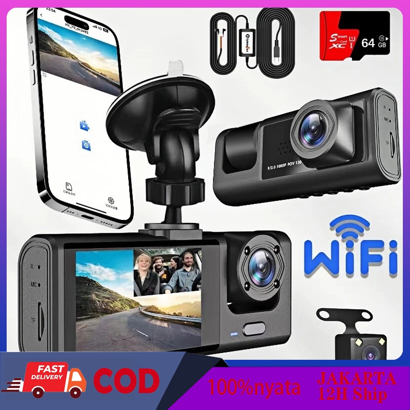 Jual Dashcam Mobil Full HD 1080p 140° Night Vision G-Sensor 24 Hours ...