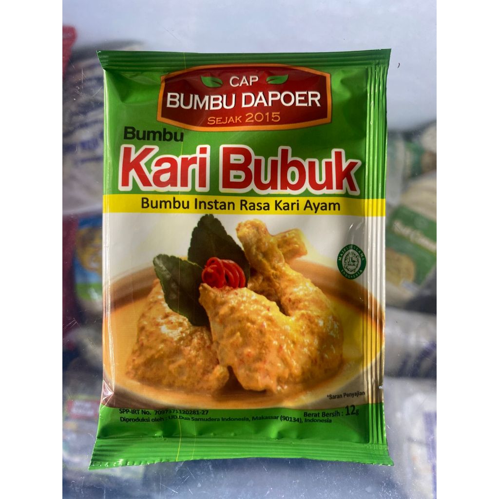 Jual Bumbu Kari Sachet Bubuk Cap Bumbu Dapoer / Bumbu Kari Instan ...