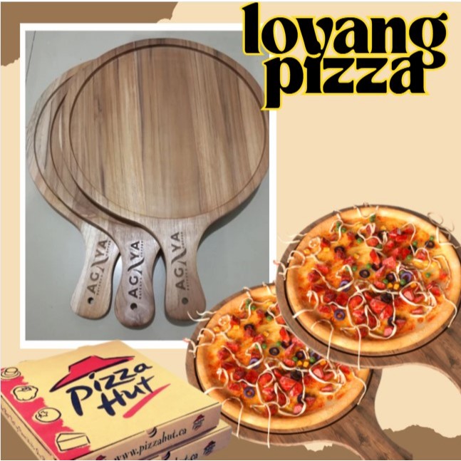 Jual Piring Pizza Kayu Jati 30cm Tanpa Grafir | Loyang Kayu Bulat ...