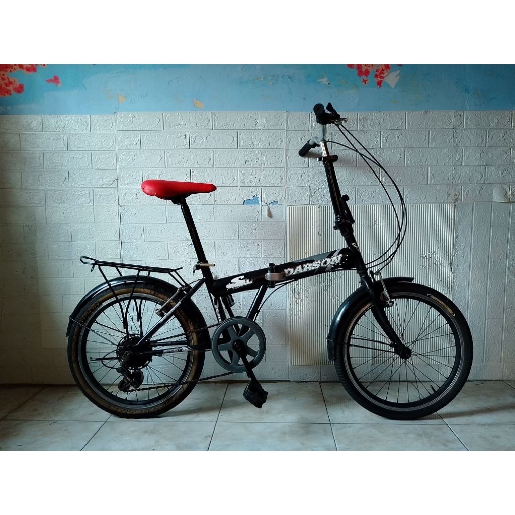 Jual Sepeda Lipat Darson UK 20 Inch Speed 6 Siap Pakai | Shopee Indonesia