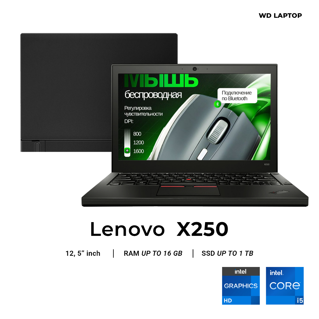 Jual Laptop Lenovo Thinkpad X250 Intel Core i5 Gen 5 RAM 16 GB SSD 1 TB ...