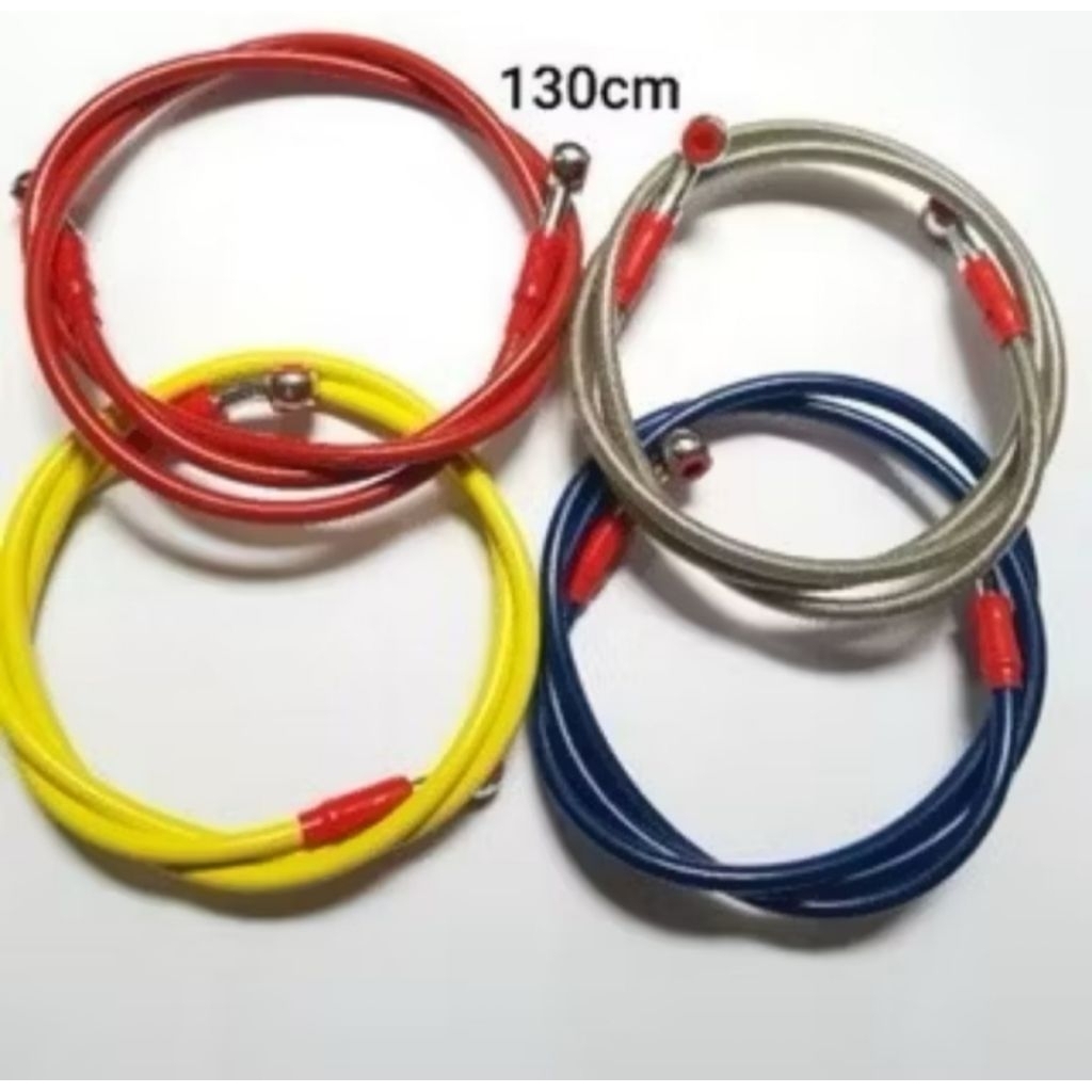 Jual selang rem depan serat karbon ukuran 130 cm universal cocok untuk ...
