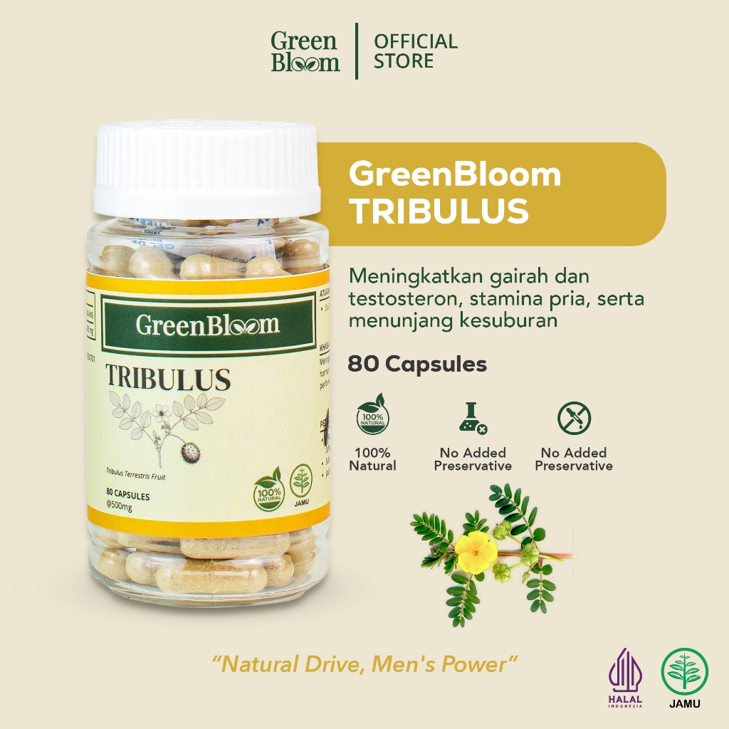 Jual GreenBloom Tribulus – Vitalitas Pria, Energi, Kesuburan dan ...