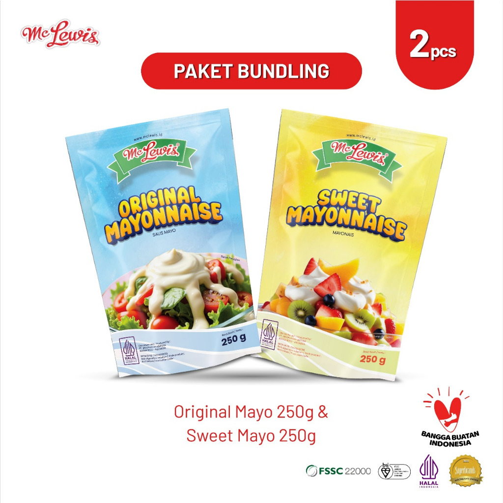 Jual [Paket Bundle] Mc Lewis Sweet Mayonaise 250gr + Mc Lewis Mayo ...