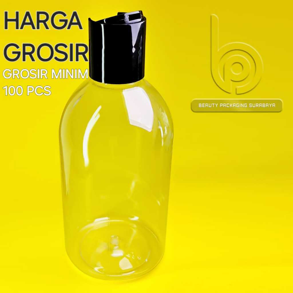 Jual Botol Plastik PET 250ml Oval bening tutup presstop - GROSIR 100 ...