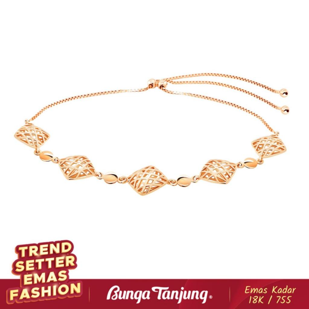 Jual GELANG SHINE SERIES A - SDW GOLD - EMAS 18K - BUNGA TANJUNG ...