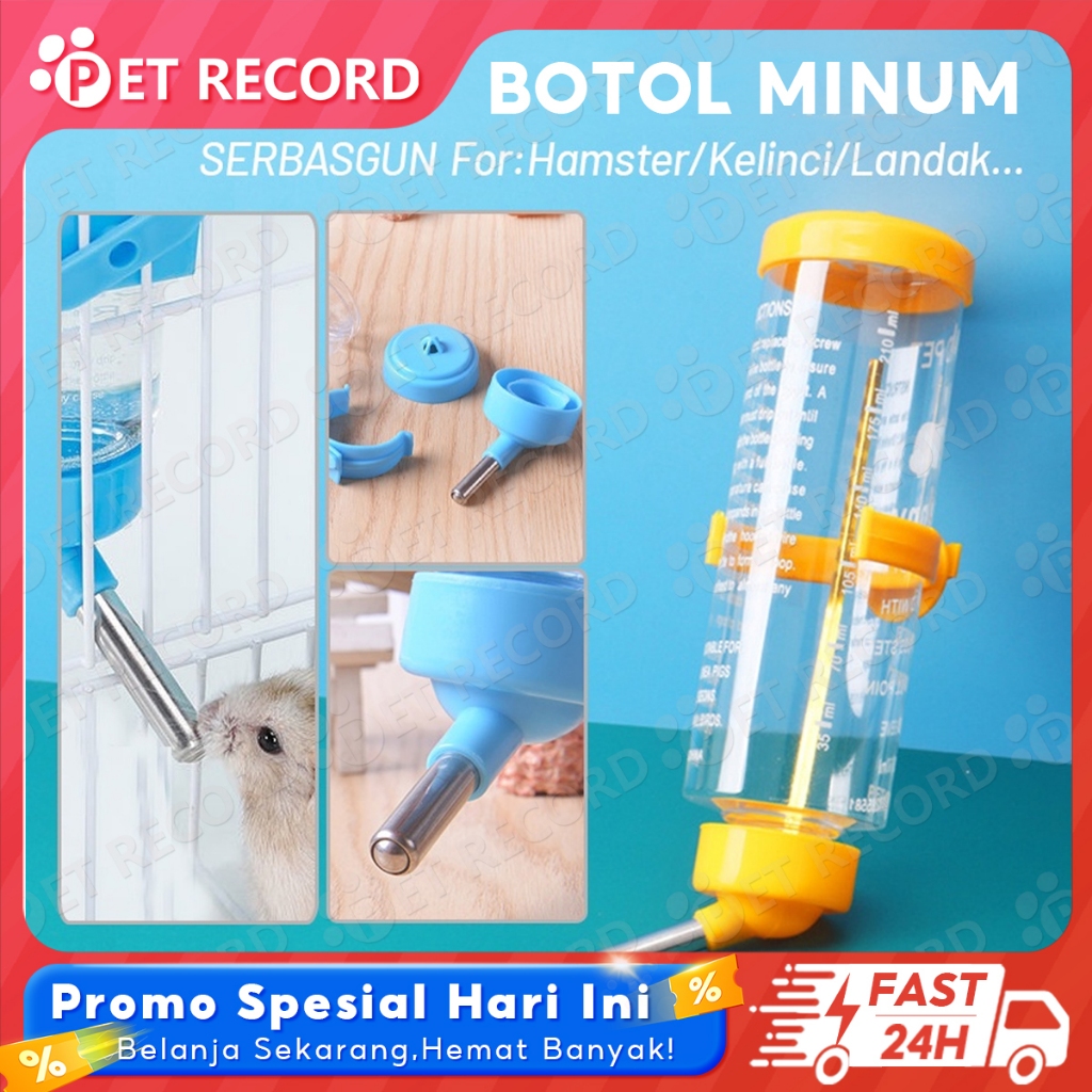 Jual Botol Minum Hamster Kelinci Kucing Anjing Tempat Minum Gantung ...