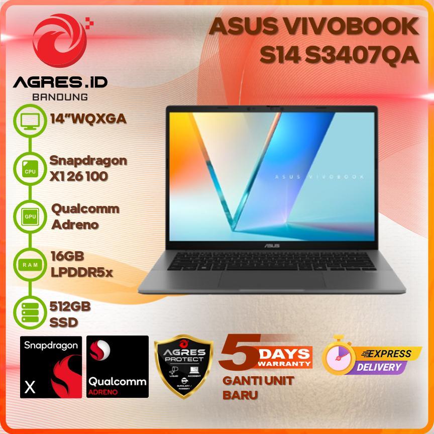 Jual ASUS VIVOBOOK S14 S3407QA SNAPDRAGON X1 26 100 16GB 512GB 14 ...