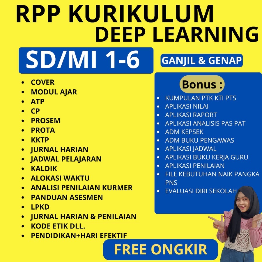 Jual RPP KURIKULUM DEEP LEARNING SD - PERANGKAT PEMBELAJARAN KURIKULUM DEEP LEARNING SD KELAS 1 ...