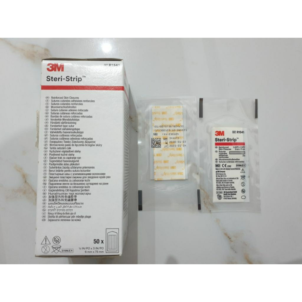 Jual Steri Strip 3M R1541, R1542, R1546, R1547 Plester tutup luka tanpa ...