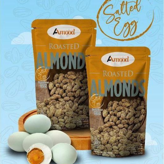 Jual Amood Roasted Almonds Salted Egg (Telur Asin) 150gr | Shopee Indonesia