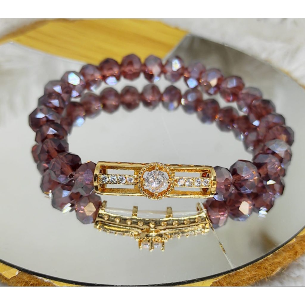 Jual GELANG KRISTAL CEKO GELANG MANIK MANIK GELANG TANGAN PERHIASAN ...