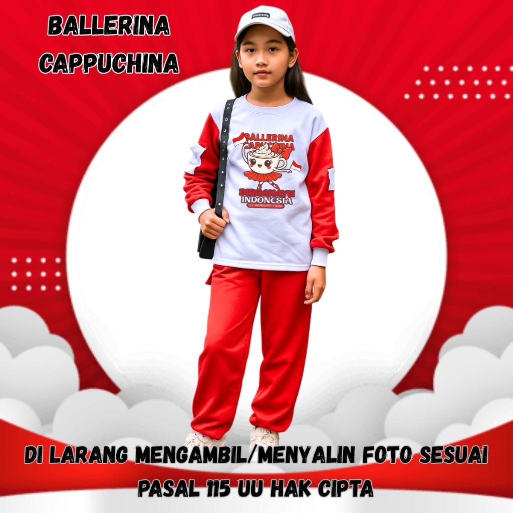 Jual Setelan Merah Putih Anak 6Thn Umur 11 12 Tahun Perempuan Stelan Merdeka 10 13Th Wanset ...