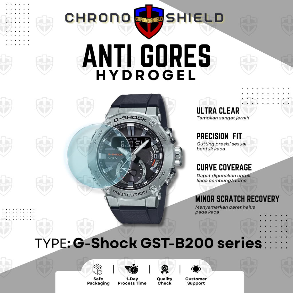 Jual Anti Gores Casio G-Shock GST B200 GST-B200 Hydrogel | Shopee Indonesia