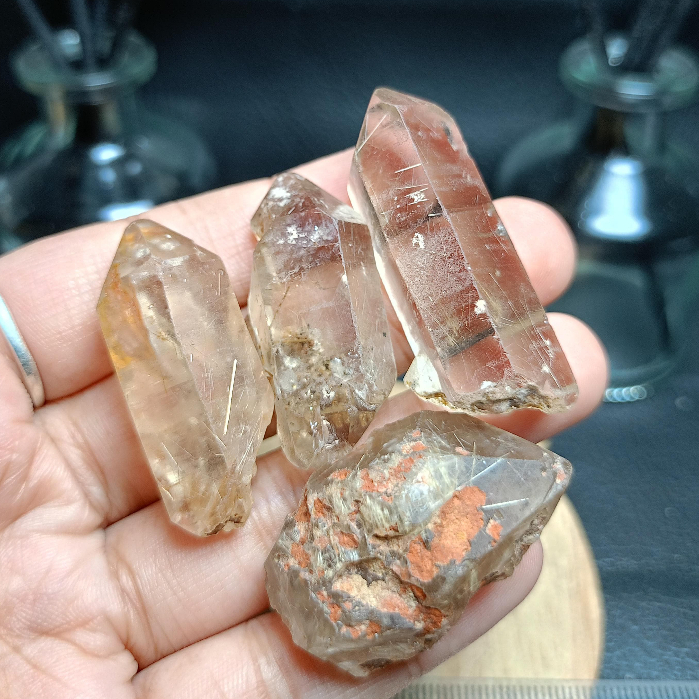 Jual Batu Natural Rutilated Quartz Rough / Row Crystal Stone (4 ...