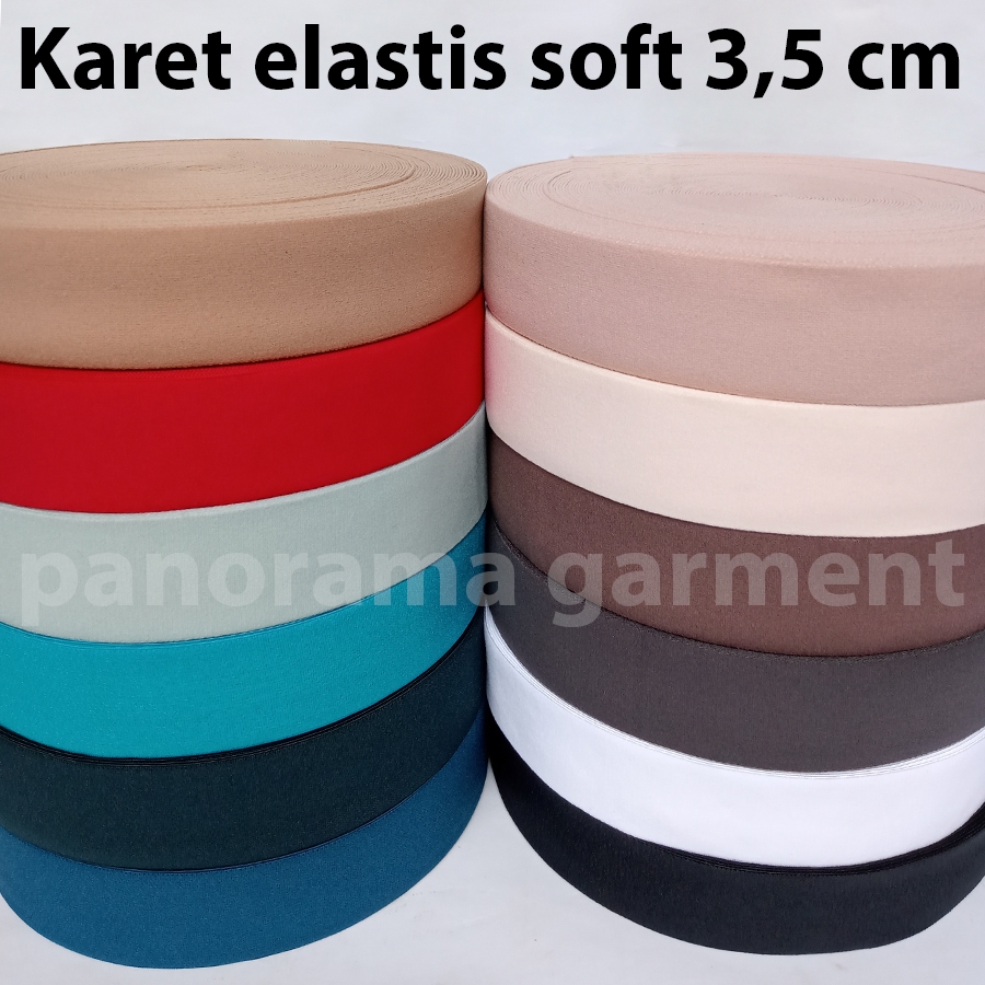Jual Karet Elastis Soft Lebar 3,5 cm per meter/per roll | Shopee Indonesia