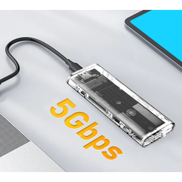 Jual Casing Transparan Eksternal TEZER Enclosure SSD M.2 SATA USB 3.1 ...