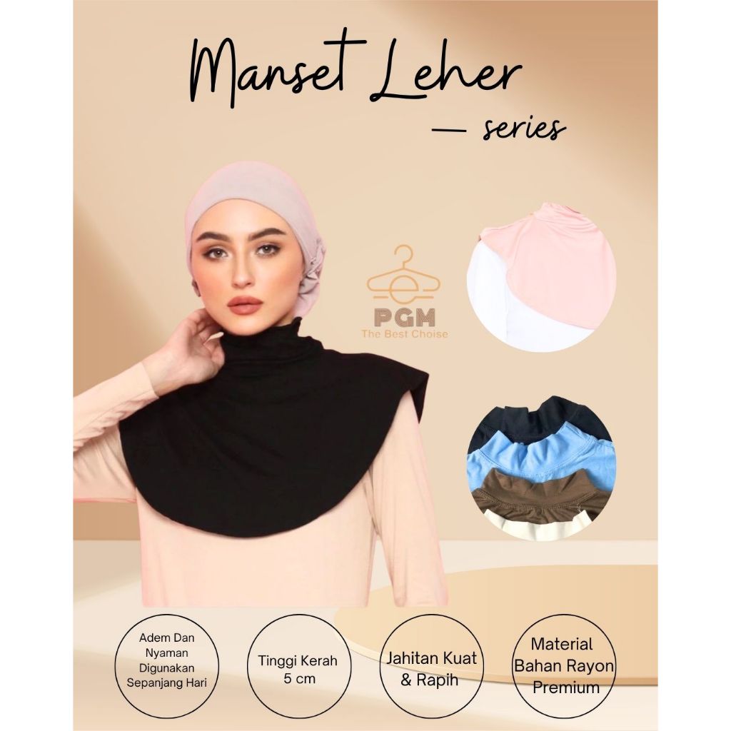 Jual MANSET LEHER POLOS MUSLIMAH BAHAN RAYON PREMIUM WARNA LENGKAP ...