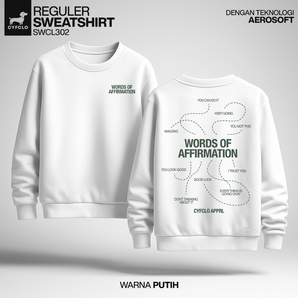 Jual CYFCLO Sweater Tebal Fleece Katun Lembut Menghangatkan Sablon DTF ...