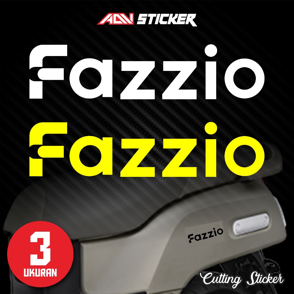 Jual Sticker Cutting Logo YAMAHA FAZZIO | Cutting Sticker Motor Premium ...