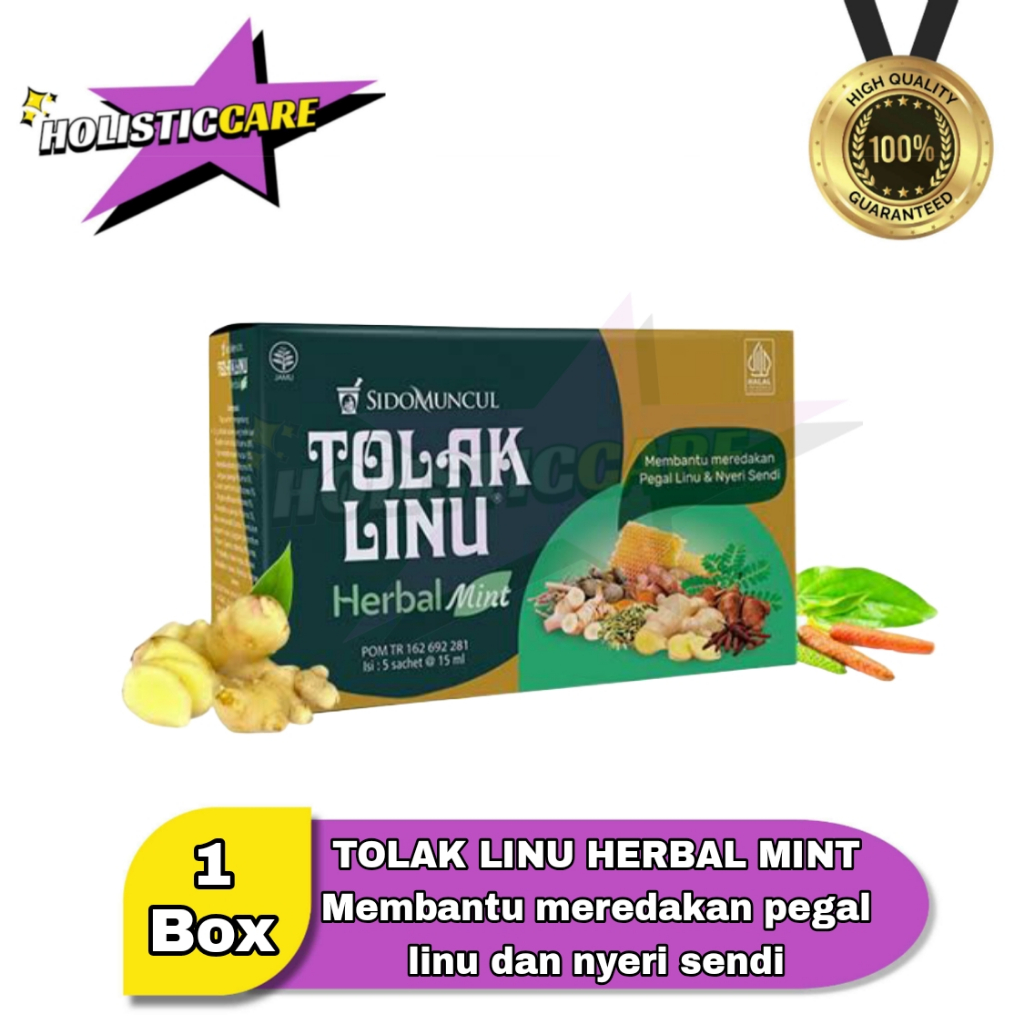 Jual SidoMuncul Tolak Linu Herbal Mint (BOX) Meredakan pegal linu dan ...