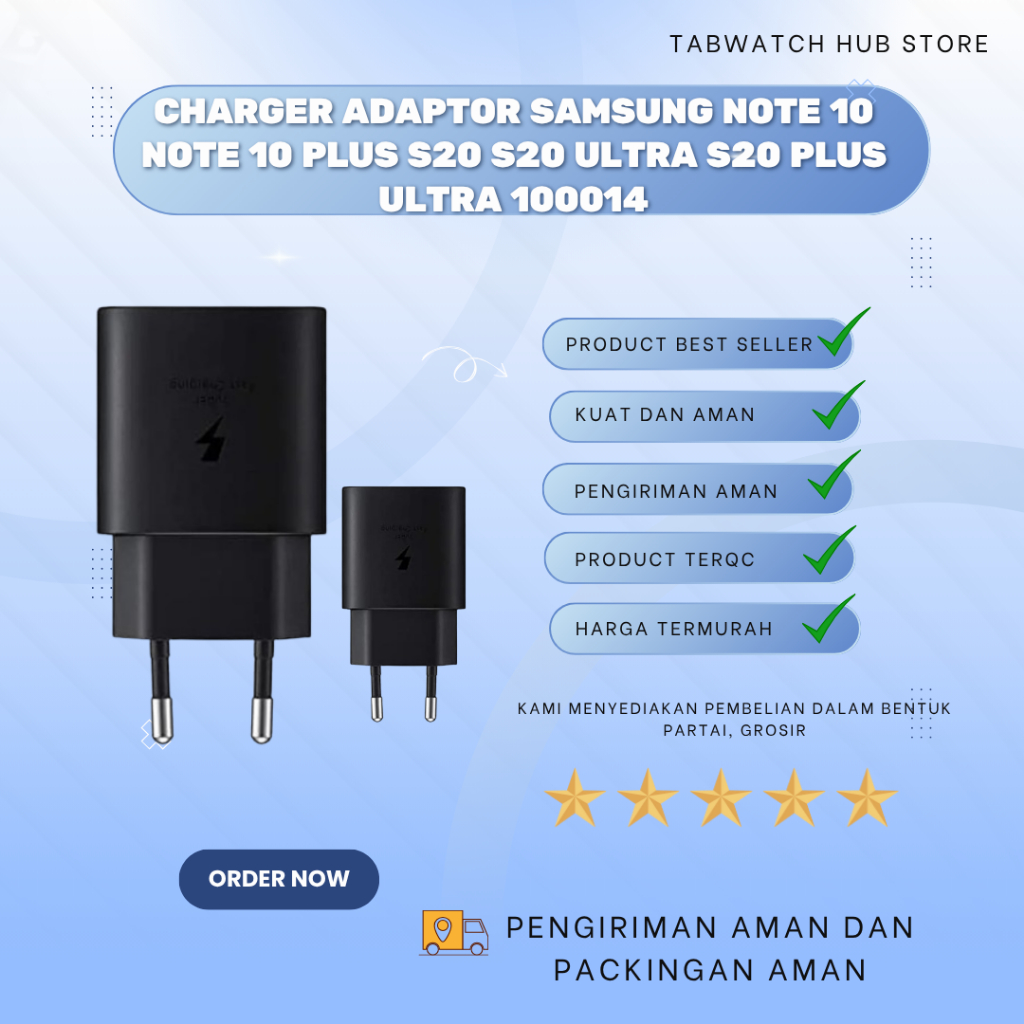 Jual Charger Adaptor Samsung Note 10 Note 10 Plus S20 S20 Ultra S20 ...