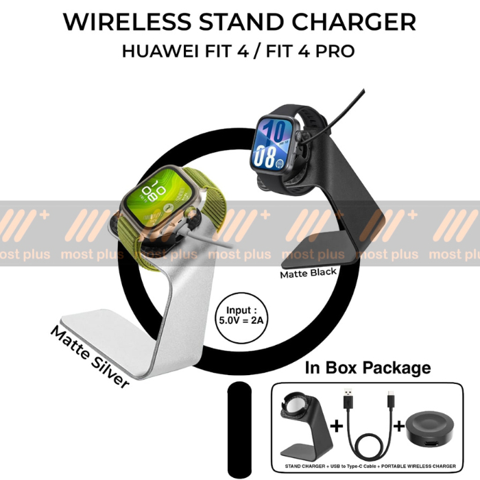 Jual WIRELESS MAGNETIC STAND CHARGER HUAWEI WATCH FIT 4 / FIT 4 PRO ...