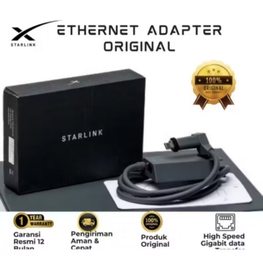 Jual adaptor ethernet LAN v2 gen 2 Starlink | Shopee Indonesia