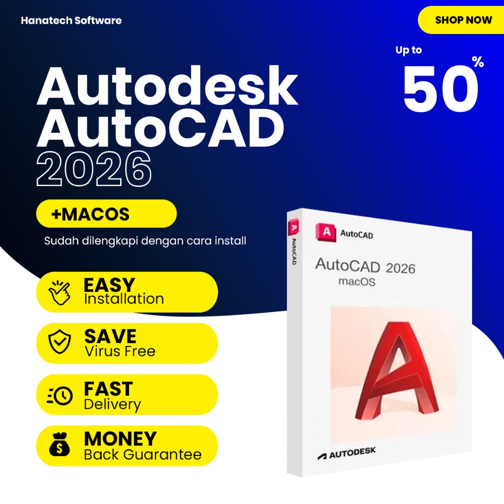 Jual AutoCAD 2026 for Mac Full Lifetime + Panduan Install | Shopee Indonesia