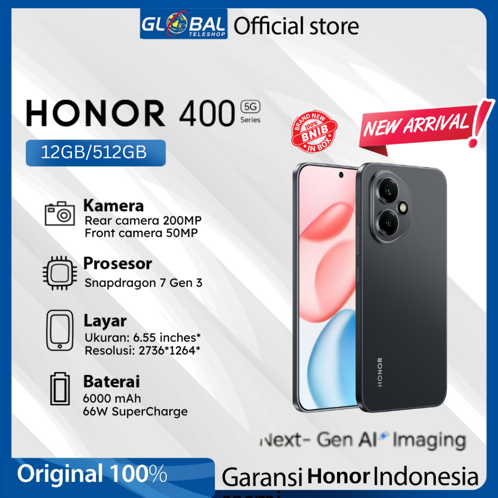 Jual HONOR 400 5G 12/512GB Garansi Resmi Honor Indonesia | Shopee Indonesia