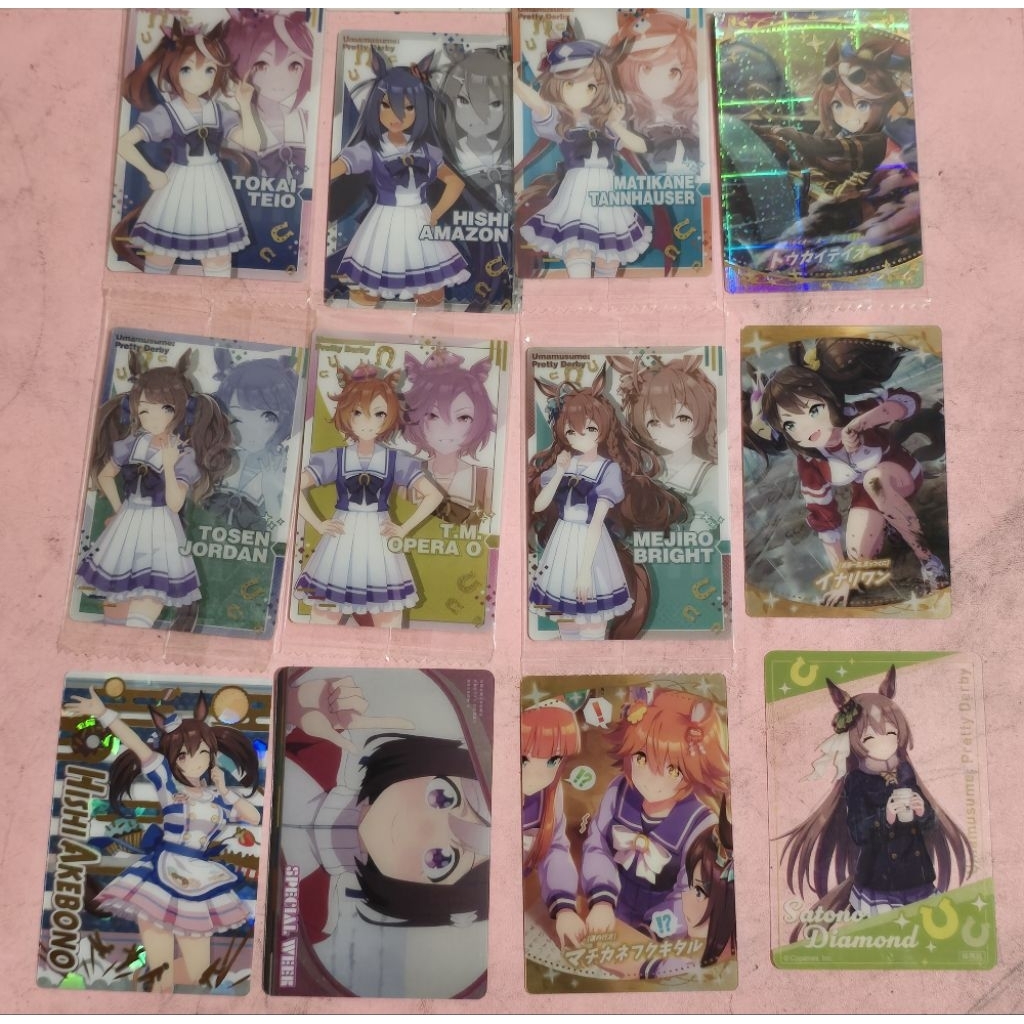 Jual Uma musume pretty derby card wafer clear card seven eleven collab ...