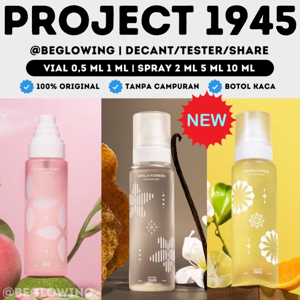 Jual Decant - Project 1945 Hair body mist Princess Of Java Vanilla ...