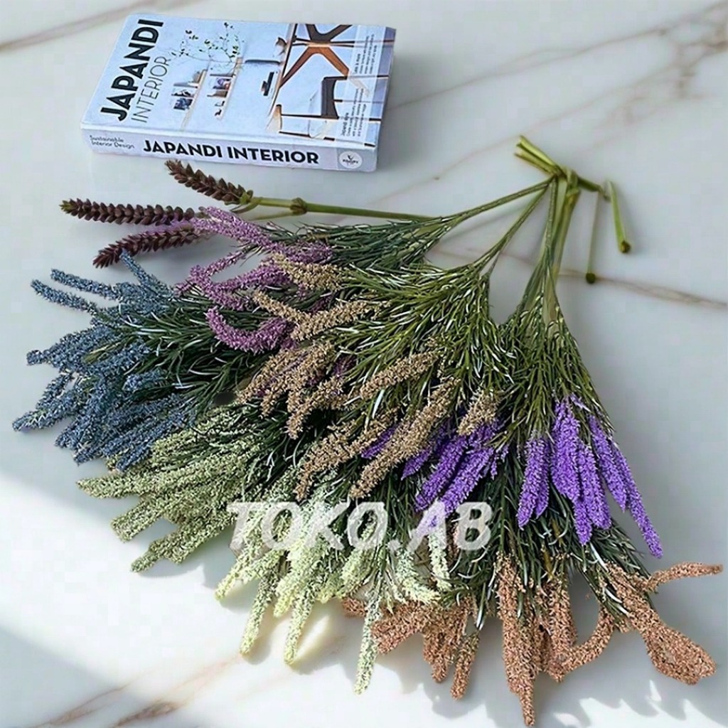 Jual BUNGA PLASTIK LAVENDER PK SALJU HIASAN BUKET RUMAH DEKORASI ...