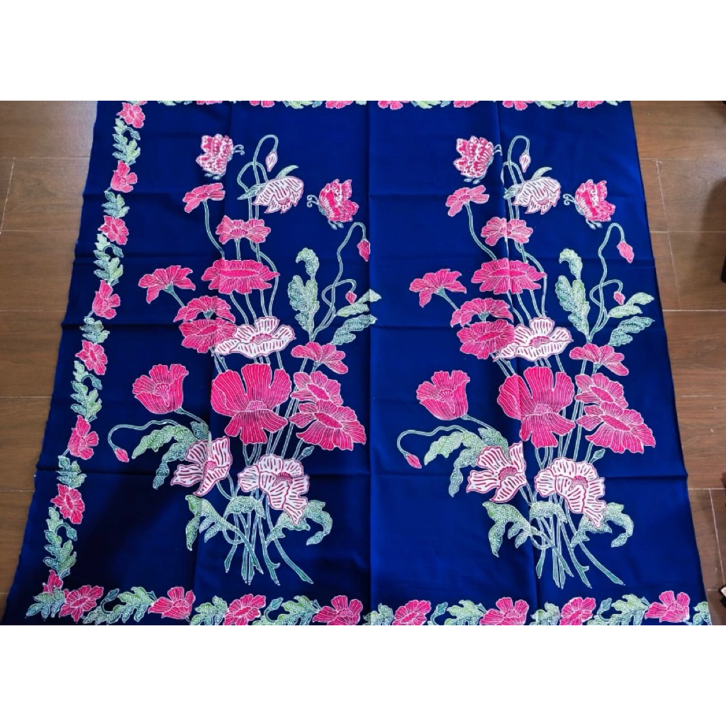 Jual EXCLUSIF!! KAIN BATIK KOMBINASI TULIS ENCIM MOTIF FLORAL / BAHAN ...