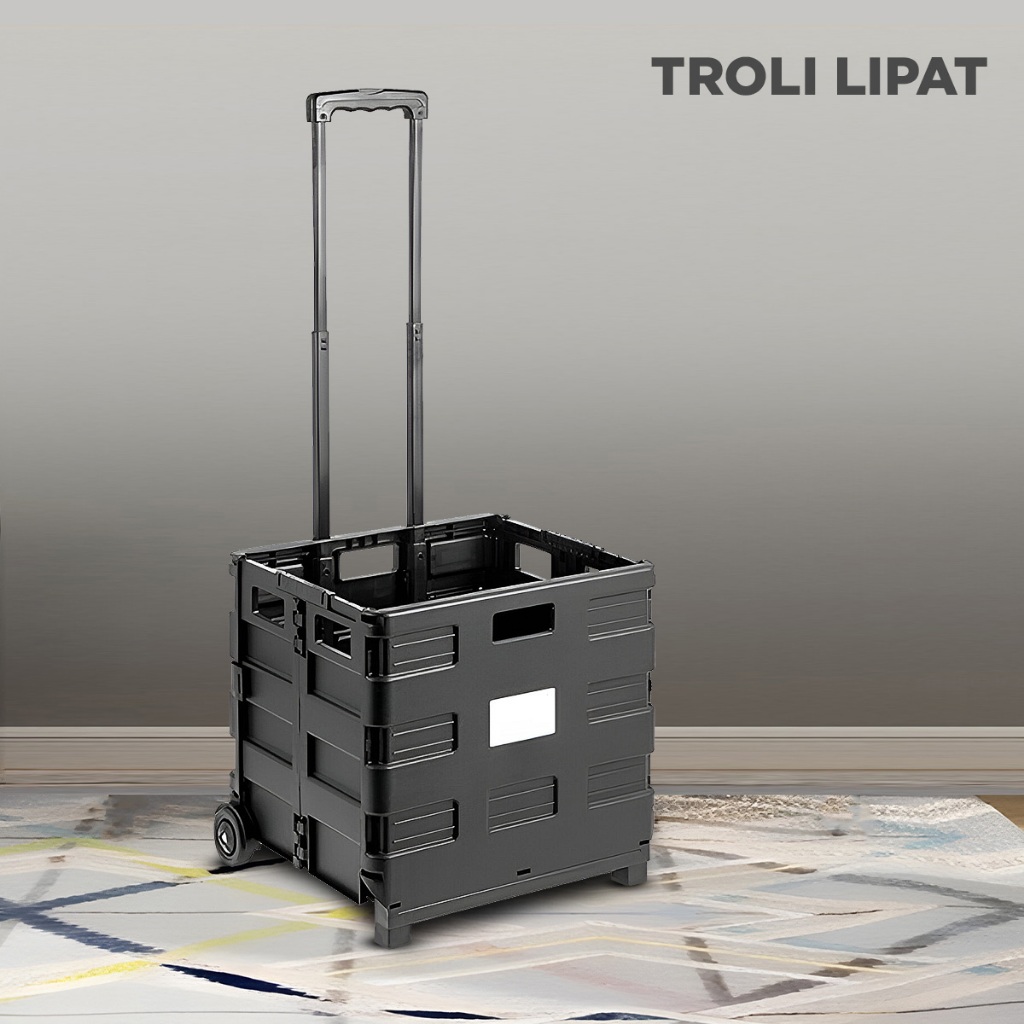 Jual Oromaliving -Trolly Box Keranjang Lipat Roda Troli Belanja Lipat ...