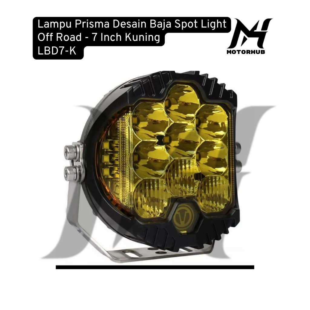 Jual Lampu Prisma Desain Baja Spot Light Off Road - 7 Inch Kuning ...