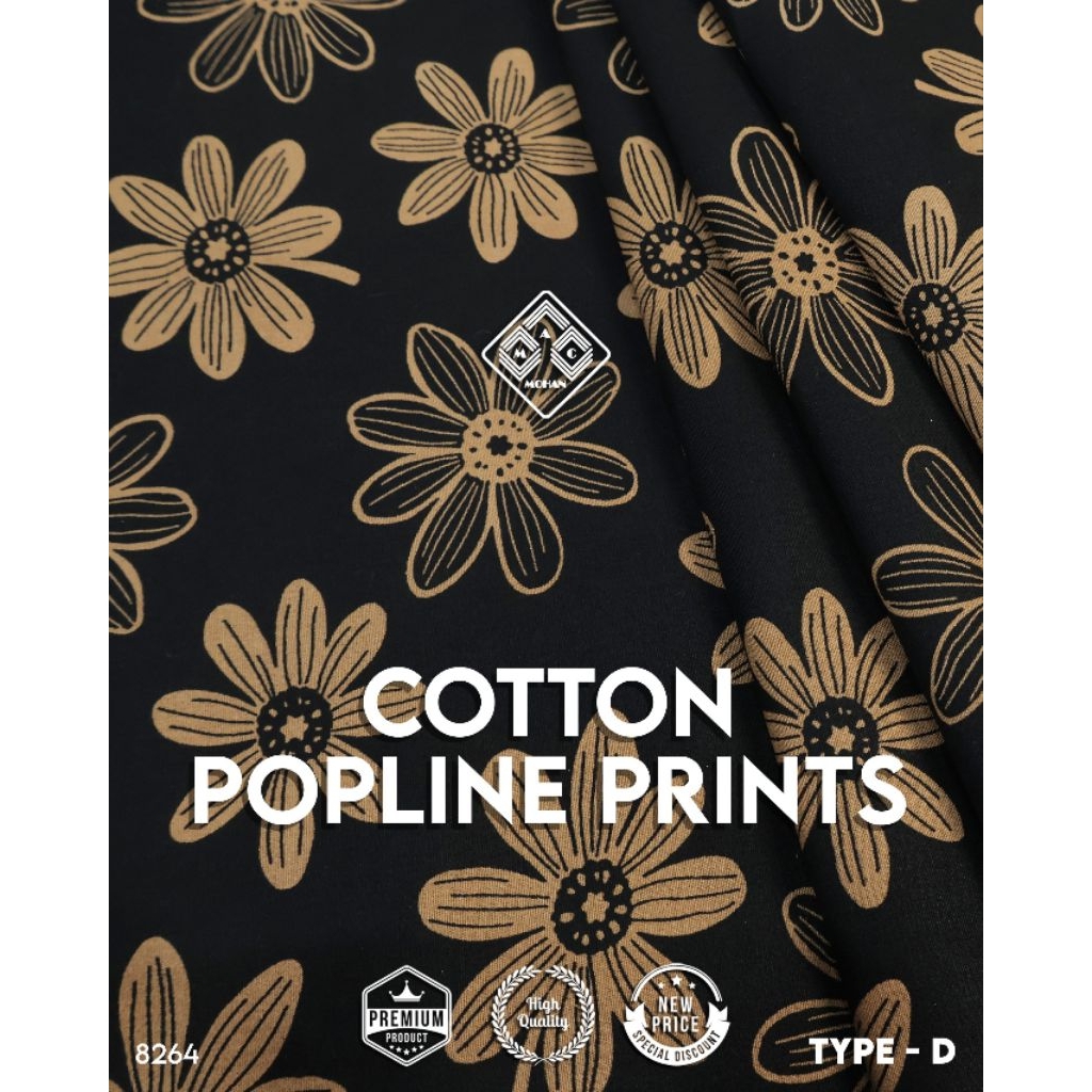 Jual [NEW ARRIVAL] Cotton POPLIN Printing New Design Kain Katun Popline ...