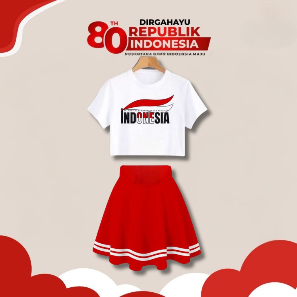 Jual One Set Crop Top Baju Anak Dan Rok List Anak Perempuan Special ...