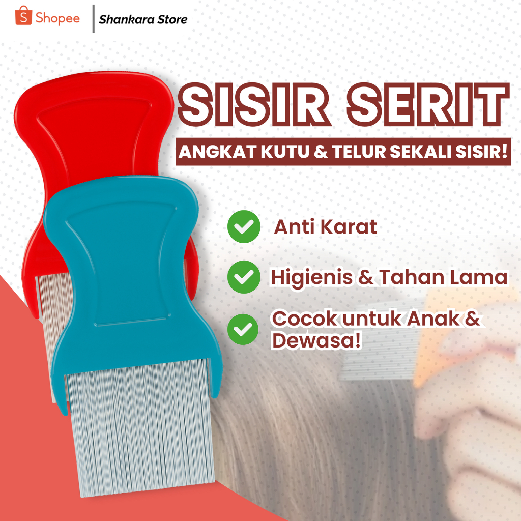 Jual Serit Besi Magnet Kutu Rambut Dan Telurnya sisir anti kutu rambut ...