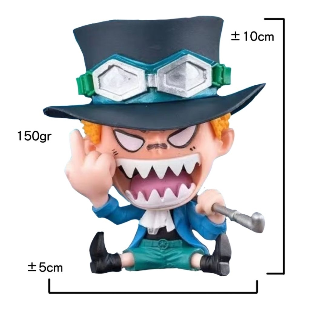 Jual [NEW] Action Figure One Piece Big Head Sabo Chibi Little Childhood ...