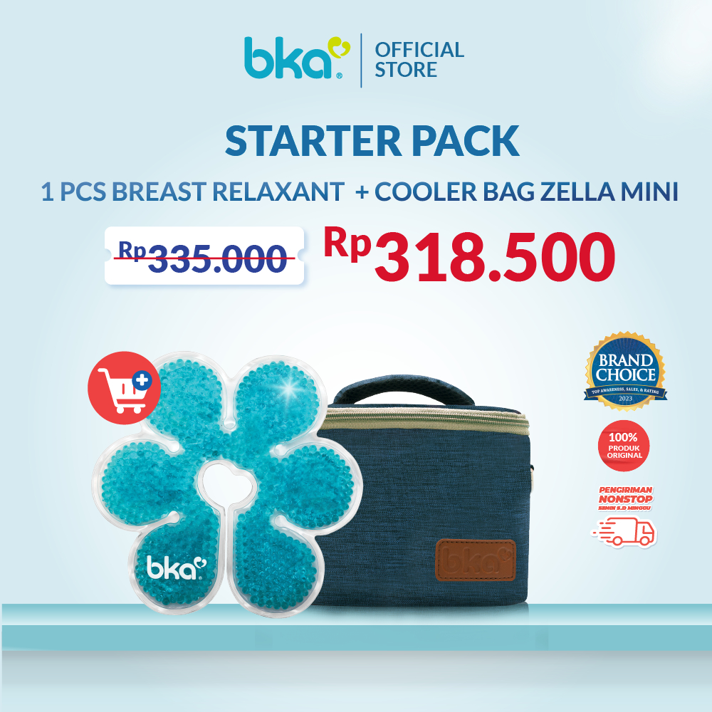 Jual Paket NEW Breast Relaxant Color Changing Gel Isi 1 Pcs & Cooler Bag ASI Zella Mini Series ...